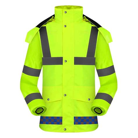 Fashionable Style Class 3 Reflective Rain Gear For Men Class 3