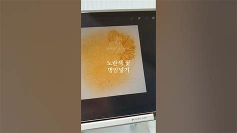 해바라기 그림 그리기 디지털수채화 프로크리에이트 아이패드그림그리기 새날그림 Youtube