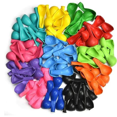 100 Globos De Fiesta 12 Pulgadas Globos De Colores Surtidos Paquete