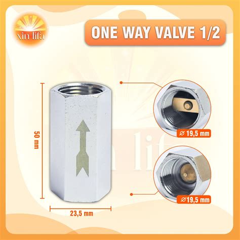 Jual Check Valve One Way Valve No Return Valve 1 4 1 2 1 8 3 8 3 4 Stainless