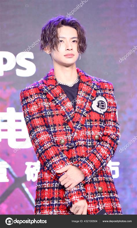 Chinese Rapper Singer Songwriter Actor Wang Linkai Xiao Gui Attends — Stock Editorial Photo