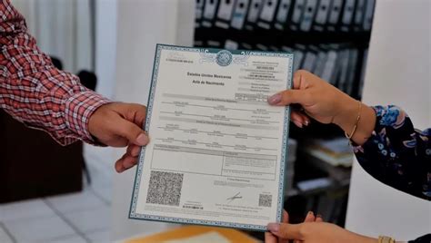 Acta De Nacimiento Certificada Certificado De Nacimiento En