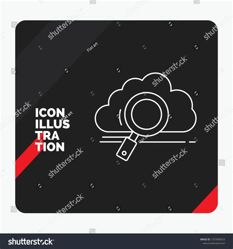 Red Black Creative Presentation Background Cloud Stock Vector Royalty Free 1253999533