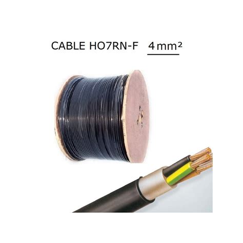 Cable Electrique Cuivre Souple Ho7rnf 4g4 Mm2 Cea