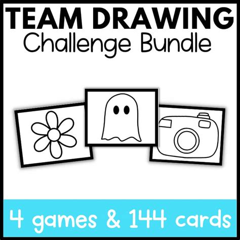 Team Building Drawing Activity Bundle Communication And Collaboration Games