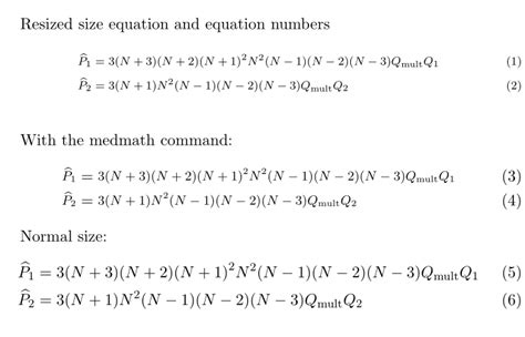 Prevent Fontsize Command Resize Equation Numbers Tex Latex Stack