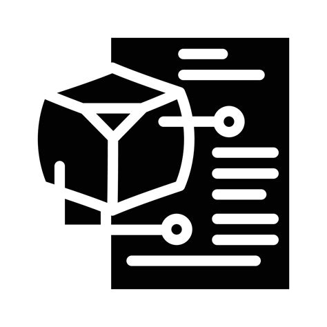 Modeling Data Science Glyph Icon Vector Illustration 17583107 Vector