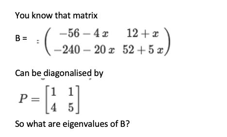 Solved You Know That Matrix B 564x24020x12 X52 5x Can Chegg Com