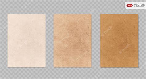 오래 된 종이 벡터 질감 현실적인 지저분한 추상적인 배경 갈색과 베이지색 판지 복고 스타일 프리미엄 벡터