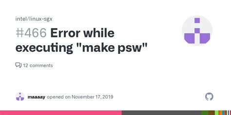 Error While Executing Make Psw · Issue 466 · Intellinux Sgx · Github