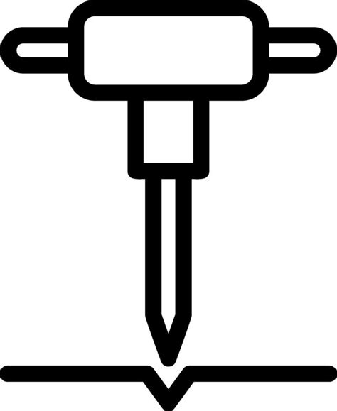 Jackhammer Line Icon 51773298 Vector Art At Vecteezy