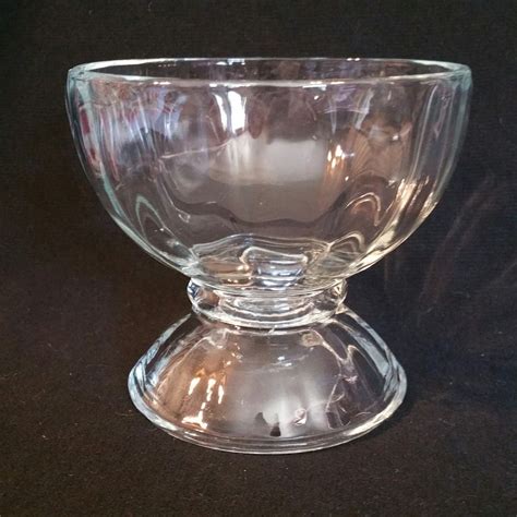 Libby Crystal Glass Compote Etsy