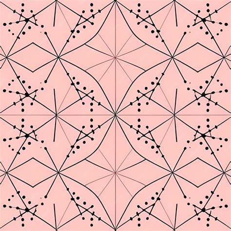 Seamless Tile Pattern Of Rotating Triangles On A Soft Pink Background Premium Ai Generated Vector