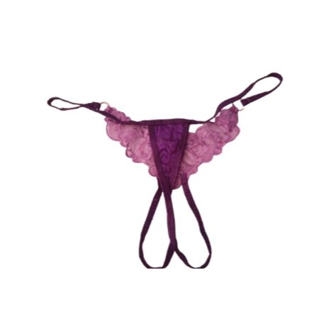 Tanga De Aplicación Morada Sensations Sex Shop
