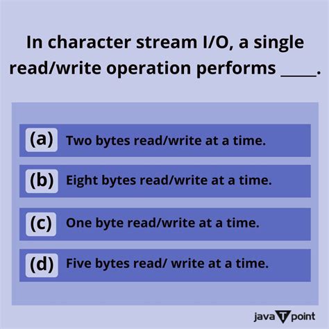 In Character Stream Io A Single Readwrite Operation Performs Tpoint Tech