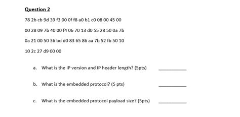 Solved Byte 2 Ihl Header Version Type Of Service Tos