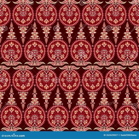 Abstract Ajrak Print Block Printing Stock Illustration Illustration