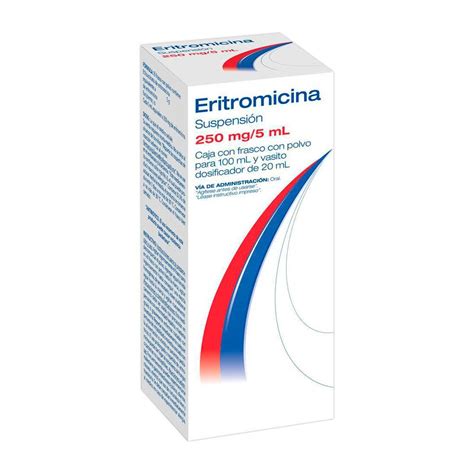 250 Mg Eritromicina 5 Ml Suspensión