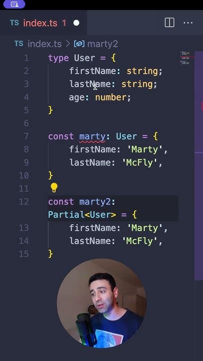 Typescript Partial And Required Utility Types Shorts Youtube