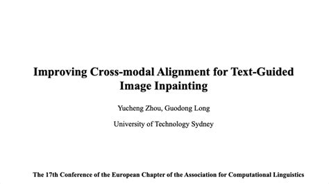 underline improving cross modal alignment for text guided image