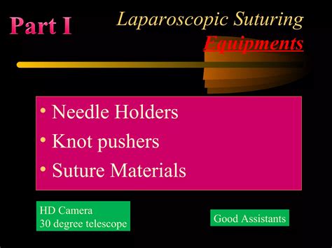 Laparoscopic Suturing Ppt