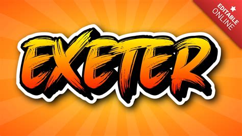 Exeter Street Fighter Logo Text Effect Generator