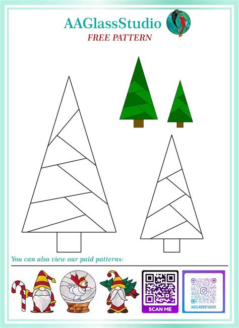 Stained Glass Christmas Template 2025