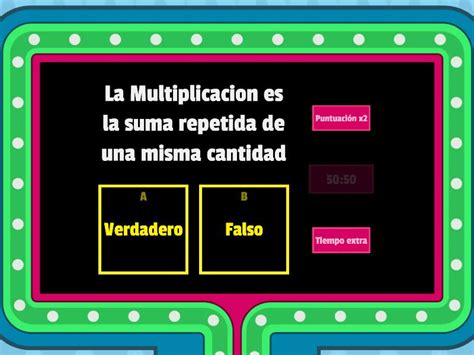 La Multiplicacion Gameshow Quiz
