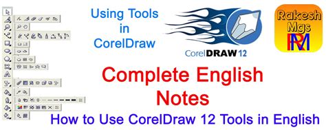 How To Use Coreldraw 12 Toolbox Complete English Notes Uses Of All Tools In Coreldraw Rakeshmgs