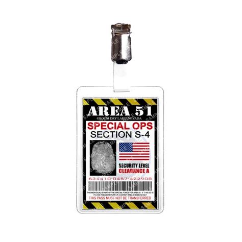 Area 51 Personnel Badge