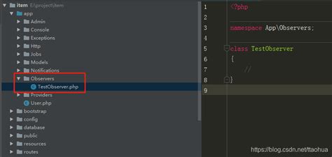 Laravel 模型观察器 Observerlaravel Observer Csdn博客