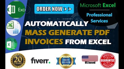 Automatically Generate Pdf Invoices From Excel With Macros By Mrexcel