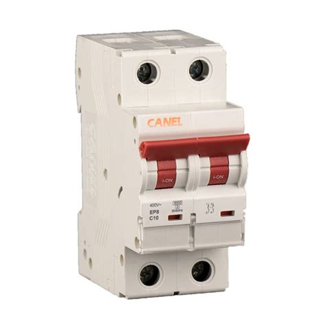 خرید و قیمت کلید مینیاتوری 4 آمپر دو پل Ac کانل کد B4 6ka 2p