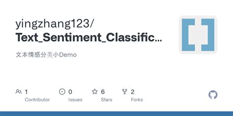 Github Yingzhang123 Text Sentiment Classification 文本情感分类小demo