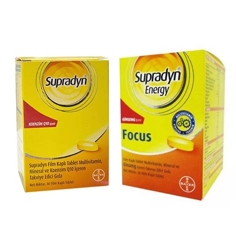 Supradyn Coenzyme Q10 30 Tablets Supradyn Energy Focus 30 Tablets