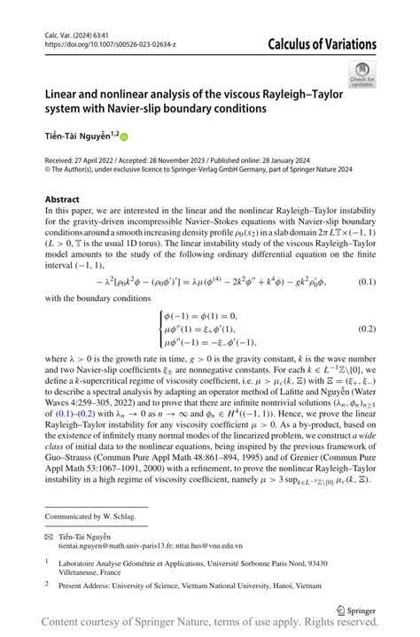 Linear And Nonlinear Analysis Of The Viscous Rayleightaylor System