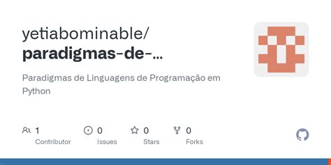 Github Yetiabominable Paradigmas De Linguagens De Programacao Em Python Paradigmas De