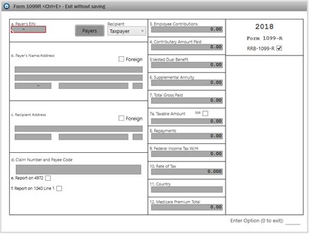 Rrb 1099 R Simplified Method Worksheet Printable Calendars At A Glance