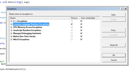 Getting Exact Location Of Exception In C Code