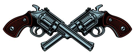 Vector Illustration With Guns 539354 Vector Art At Vecteezy