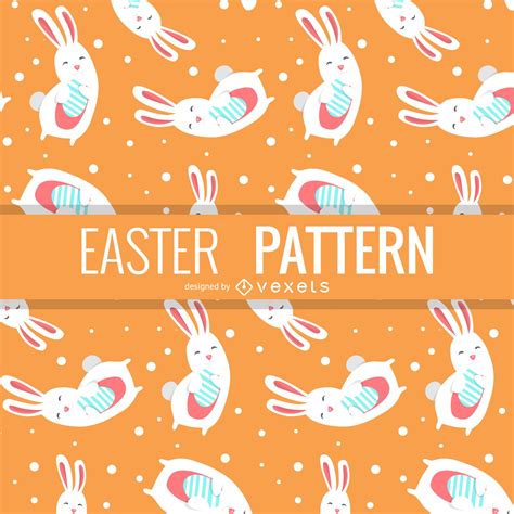 Bunny Easter Cartoon Pattern Free Vector Freeimages
