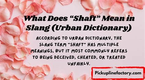 Shaft Meaning Everything You Need To Know About This Versatile Term