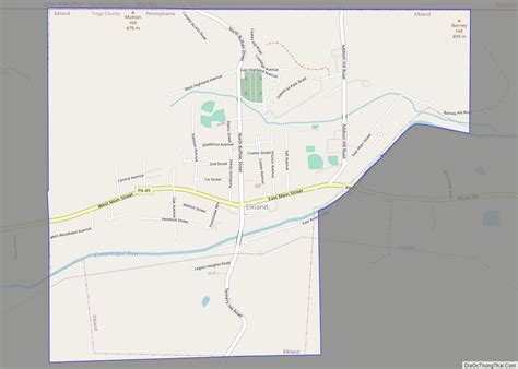 Map of Elkland borough - Thong Thai Real