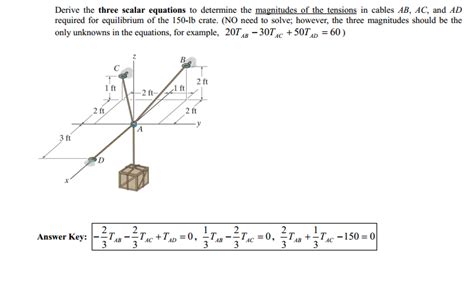 Solved Derive The Three Scalar Equations To Determine The Chegg Com