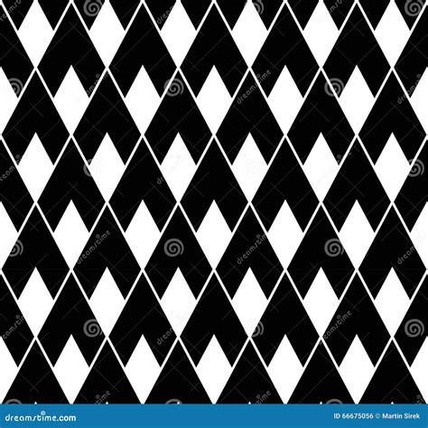 Vector Modern Seamless Geometry Pattern Triangle Black And White Abstract Stock Vector