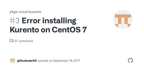 Error Installing Kurento On Centos 7 · Issue 3 · Pkgs Cloudkurento