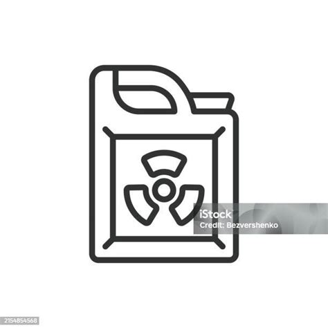 핵 연료 라인 설계 핵 연료 에너지 전력 방사성 우라늄 원자로 백색 배경 벡터 핵 연료 편집 가능한 획 아이콘입니다 0명에 대한 스톡 벡터 아트 및 기타 이미지 Istock