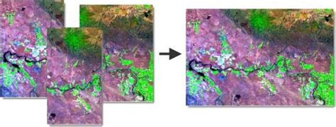 6 Illustration Three Adjacent Raster Datasets Are Mosaicked Together