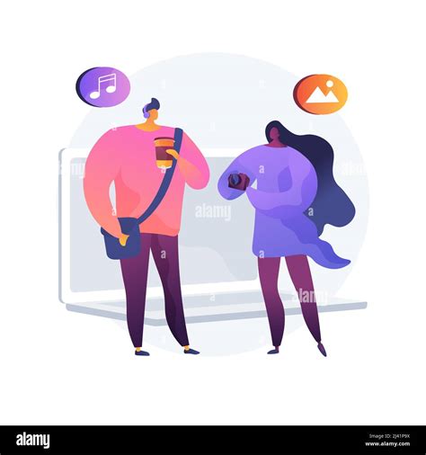 Millennials Abstract Concept Vector Illustration Generation Y Digital