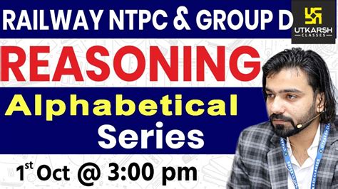 Railway Ntpc And Group D Reasoning Alphabetical Series Reasoning By